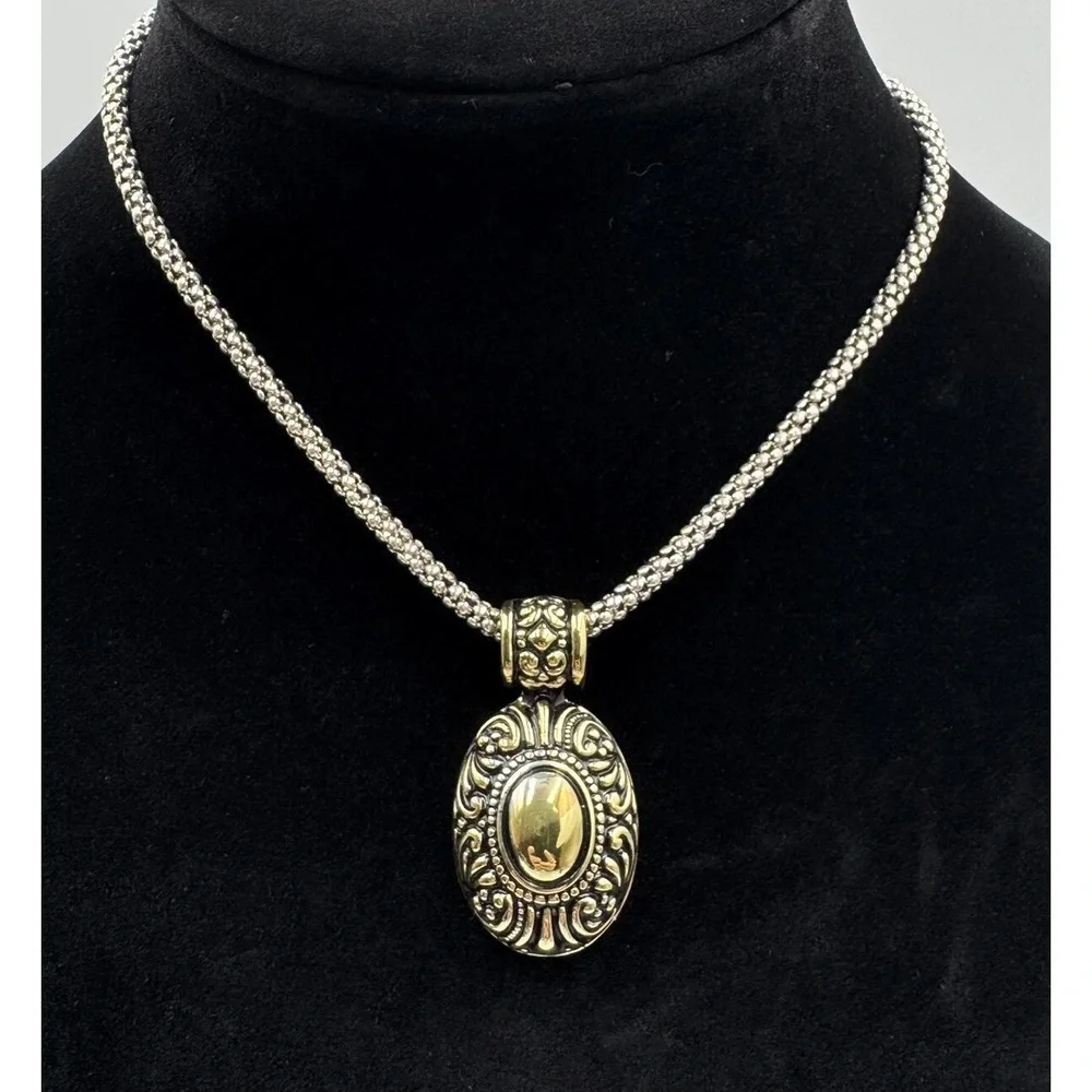 Avon | Jewelry | Avon 205 Nos Multi Tone Textured Scroll Necklace ...